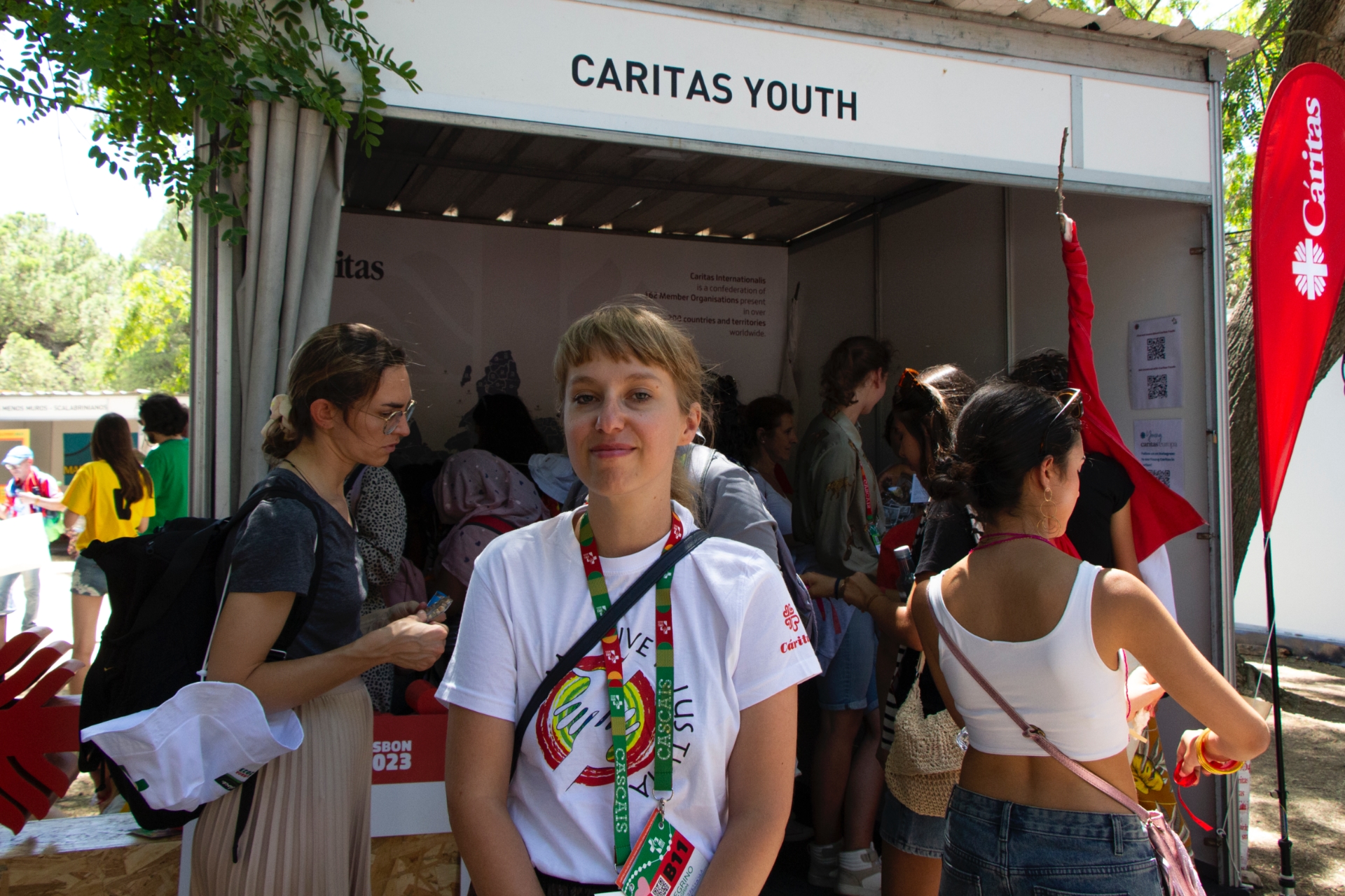 Caritas presente en la Ciudad de la Alegría